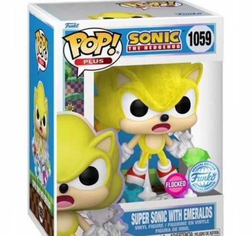 Фигурка Funko pop Super Sonic флокированная #1059