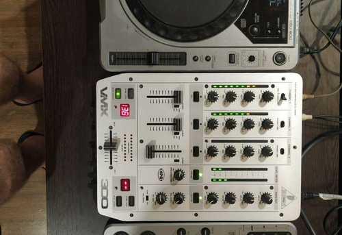 Pioneer cdj 800 2 шт + пульт Behringer vmx 300