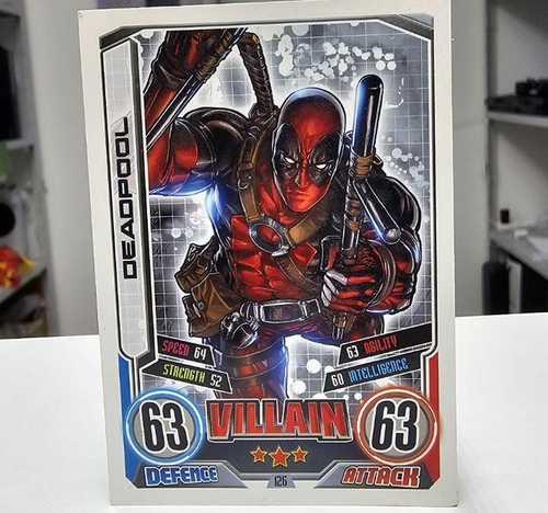 Карточка topps hero attax marvel deadpool