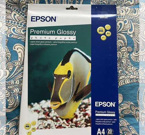 Фотобумага epson а4 premium glossy