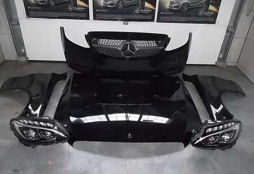 Бампер Передний Ноускат Mercedes C W205 AMG