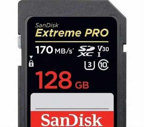 Карта памяти SD SanDisk Extreme Pro 128GB 170MB/s