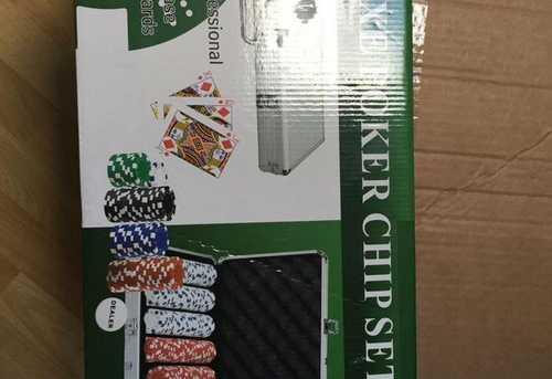 Покерный набор 500 фишек delux