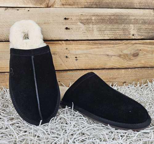 Тапки Ugg Mens Scuff Slipper Black оригинал
