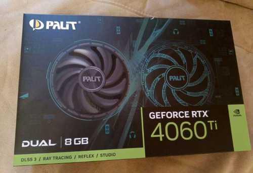 Видеокарта Palit GeForce RTX 4060 Ti Dual 8GB