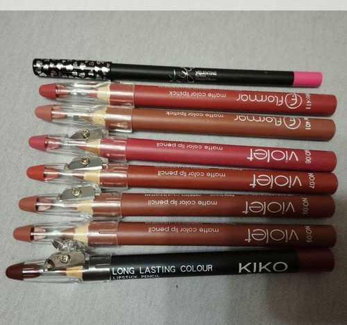 Карандаш для губ новый Kiko,Violet N 6,7,9,401,411