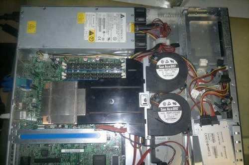 Сервер Intel s3200sh 1U / 4 ядра / 8 Гб / Lga 775