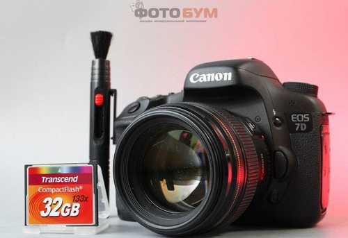 Фотоаппарат Canon 7D body + Объектив Canon EF 85mm