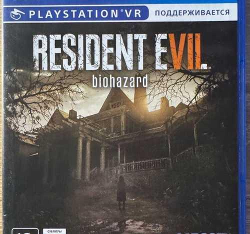 Resident evil 7 biohazard диск ps4