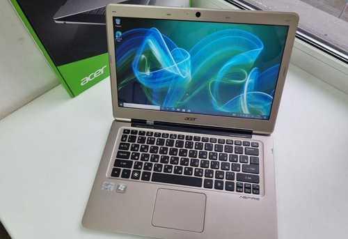 Тонкий металлический ультрабук от acer. Core i5