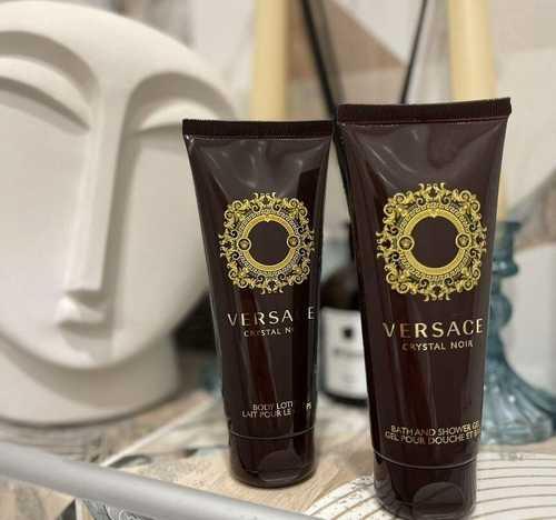 Versace crystal noir гель для душа и шампунь