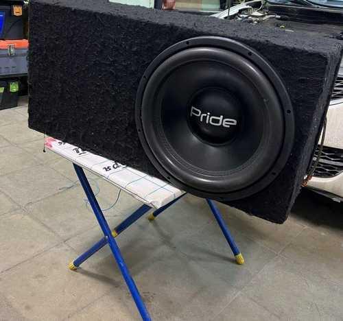 Сабуфер pride 15 и усилитель kicx 600w