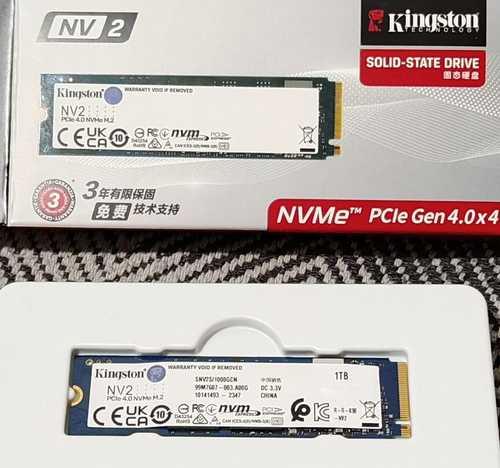 SSD, M2, NVMe Kingston NV2 - 1TB (1000 гб)