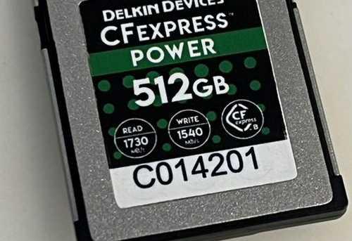 Карта памяти Delkin Devices CFexpress Type B 512Gb