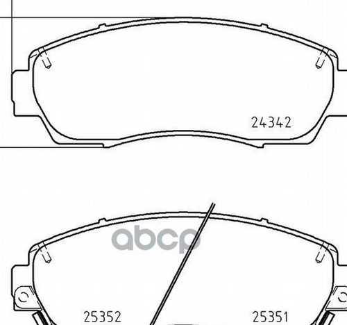 Комплект колодок для дисковых тормозов NP8011