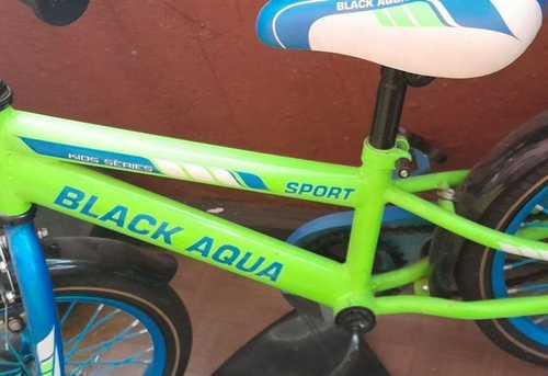 Велосипед детский black aqua