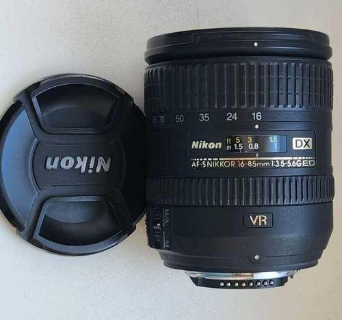 Объектив nikon 16-85mm f/3.5–5.6 G еd dх