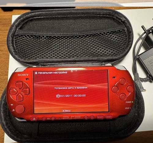 Sony psp 3008 Red прошитая   64gb