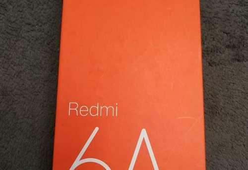 Коробка Redmi 6A с зарядником