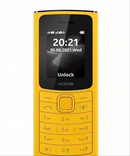 Cотовый телефон Nokia 110 4G DS TA-1386 Yellow