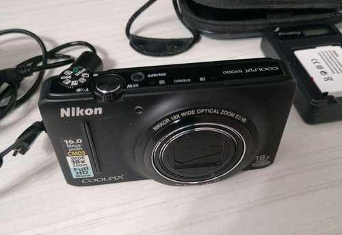 Фотоаппарат суперзум Nikon Coolpix S9200