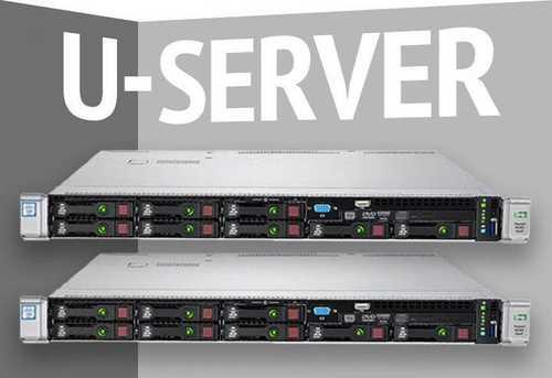 Сервер HP DL360 Gen9 8SFF P440ar 2x500W заглушки