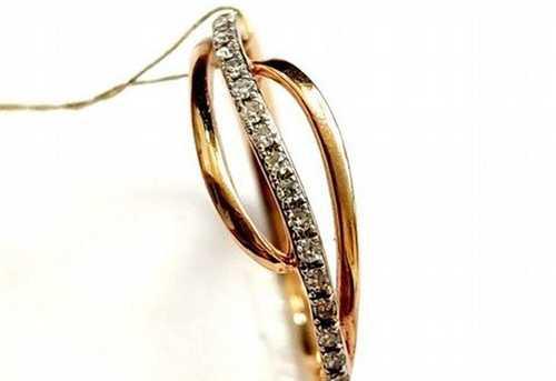 Золотое кольцо с бриллиантами (иш)