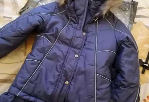Новое зимнее пальто для девочки р. 134,146