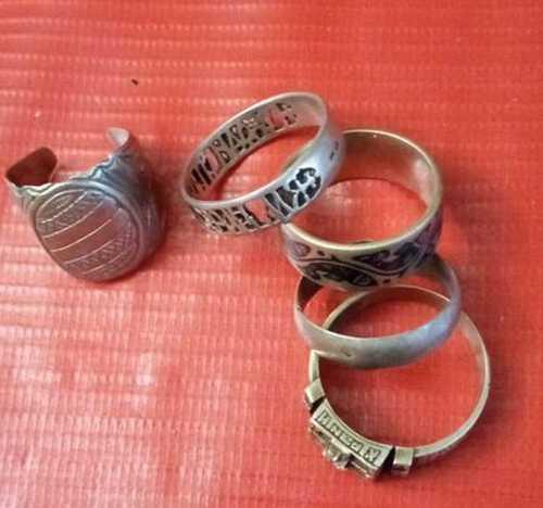 Серебрянные кольца мужские 19 век