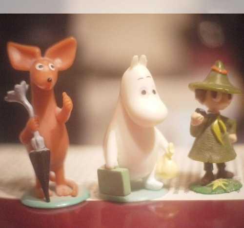 Три фигурки Moomin Characters: Снусмумрик, Муми Тр