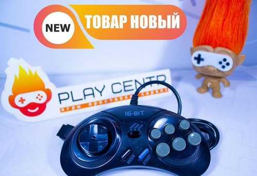 Джойстик Sega 16bit Classic Turbo Черный Новый