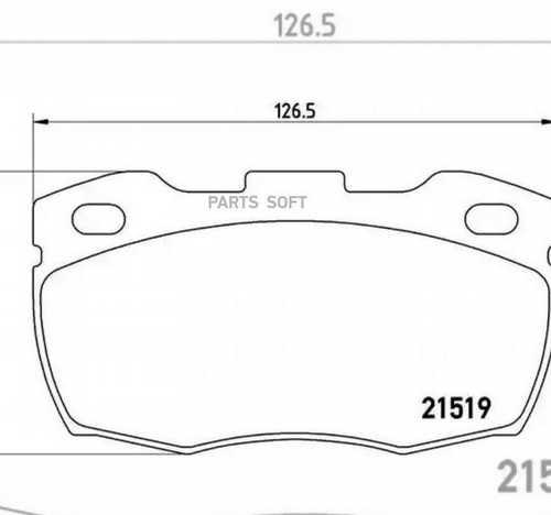 Колодки тормозные дисковые передн. land rover defender Cabrio (L316) 09/90-02/16 / land rover defen