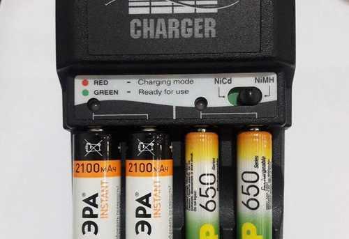 Зарядка для аккумуляторных батареек AA\AAA+акб