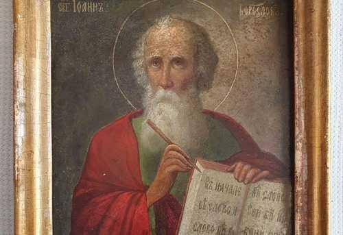Антикварная икона Иоанн Богослов
