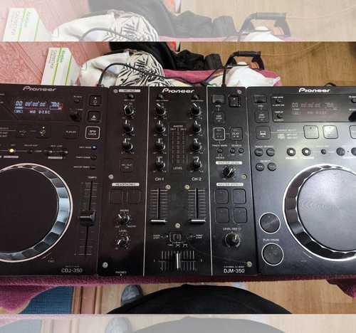 Комплект Pioneer CDJ 350 и DJM 350