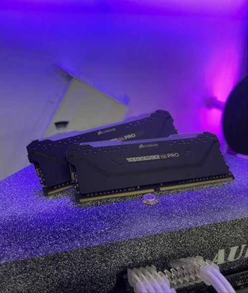 Оперативка 2*8 gb ddr 4 corsair vengeance pro rgb