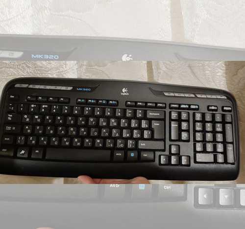 Клавиатура беспроводная Logitech мк320 на детали