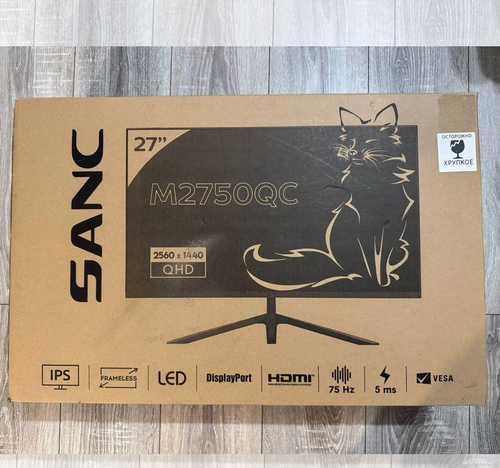 Монитор Sanc 27" 2K M2750QC