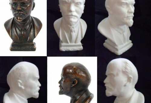 Бюсты Ленина, 10 моделей, от 9 до 40см.Lenin busts