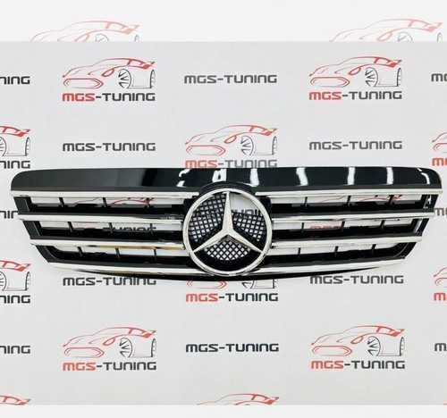 Решетка на S-Class w220 98-02г с хром полосками