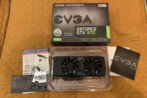 Видеокарта evga GTX 970 FTW+