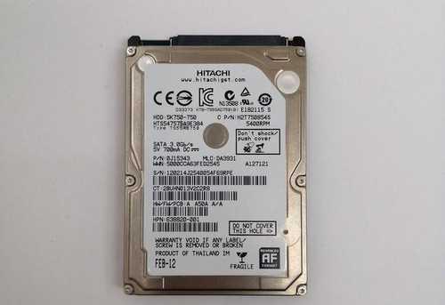 HDD для ноутбука 2.5 750GB Hitachi HTS547575A9E384