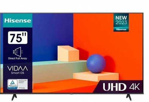 Теливизор Hisense 75" 75A6K dled, 4K Ultra HD,60Гц