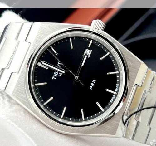 Tissot prx black кварцевые часы