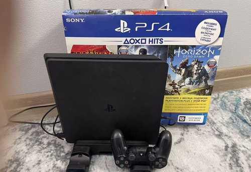 Sony PS 4 slim 500gb почти новая