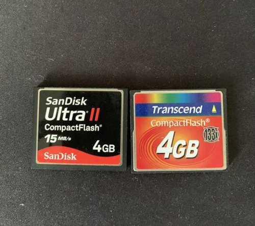 Compact flash 4gb transcend, sandisk