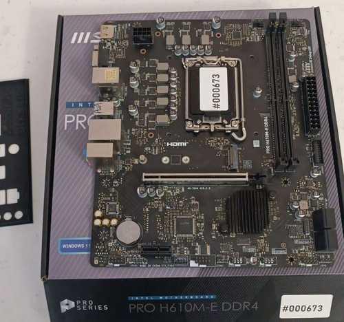 MSI PRO H610M-E DDR4 LGA1700
