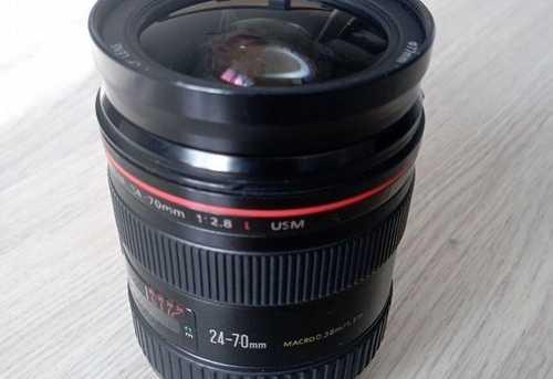 Объектив Canon 24-70 L первая версия 2.8
