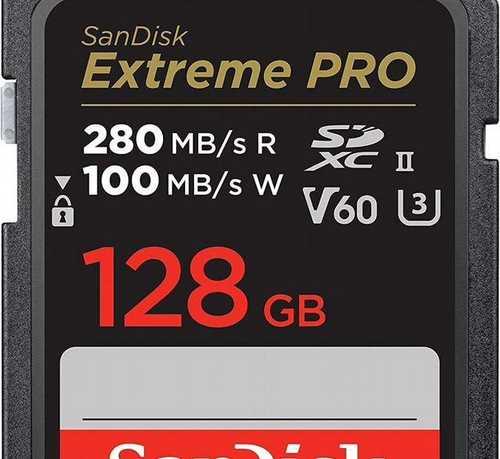 Карта памяти SanDisk sdxc 128GB Extreme PRO UHS-II