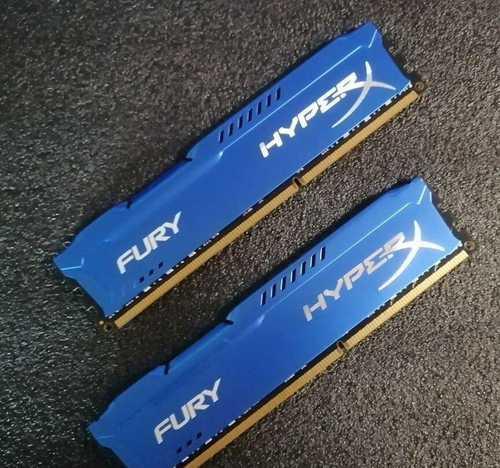 Память Kingston HyperX fury Blue CL10 (16гб)